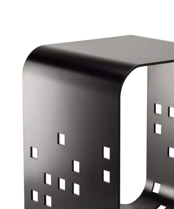 Tylo Pixel Stool Matt Black Aluminium Powder Coated | Leisurequip