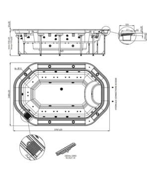 Astralpool Olympia 12 Person Commercial Overflow Spa | Leisurequip