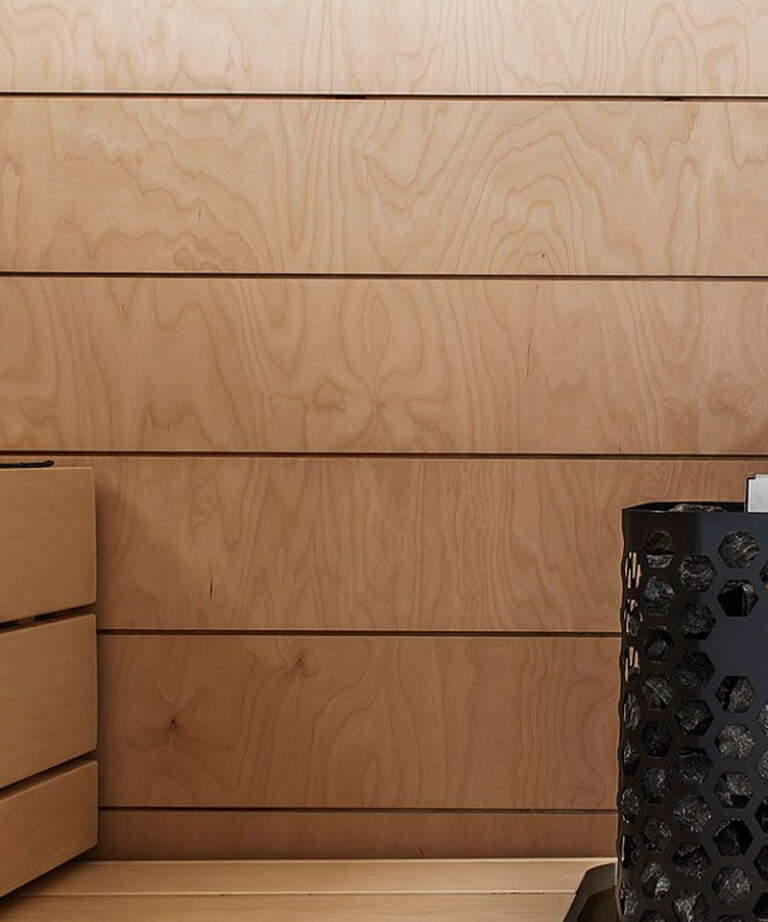 Tylo Taika Birch Plywood Sauna Interior Panels | Black | Grey | Brown ...