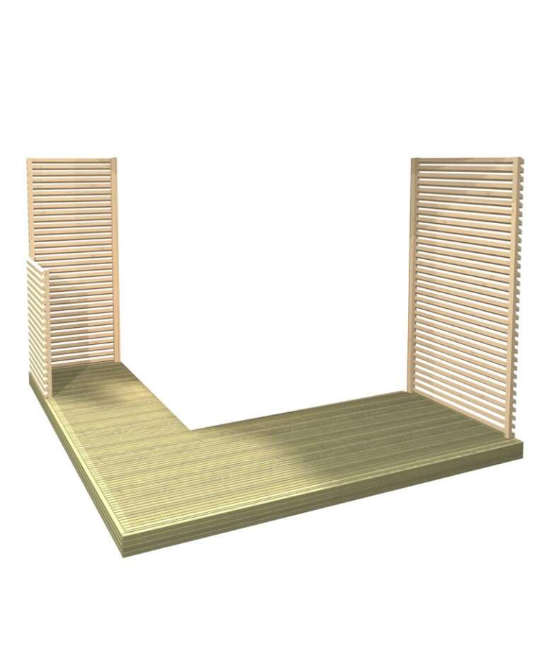 Harvia Solide Compact 4 Person Outdoor Sauna Cabin Kit Spruce | Leisurequip