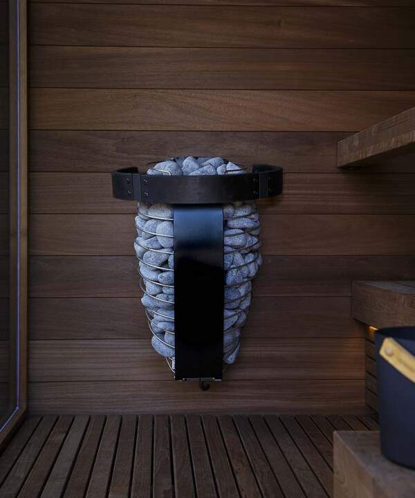 Harvia Spirit Safety Railing Heat Treated Birch Black | Leisurequip
