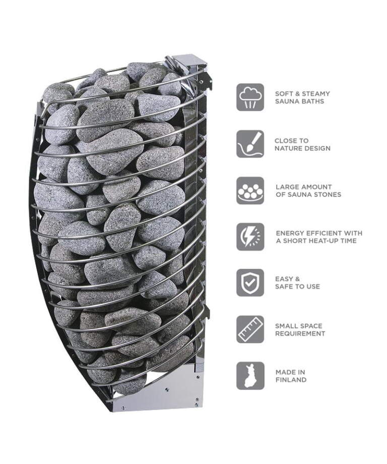 Harvia Spirit Sauna Heater 6kW, 9kW Wi-Fi SP60XW SP90XW | Leisurequip