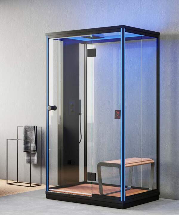 Harvia Nova Steam Shower Cabin, Basic, DLX, Steam Column | Leisurequip